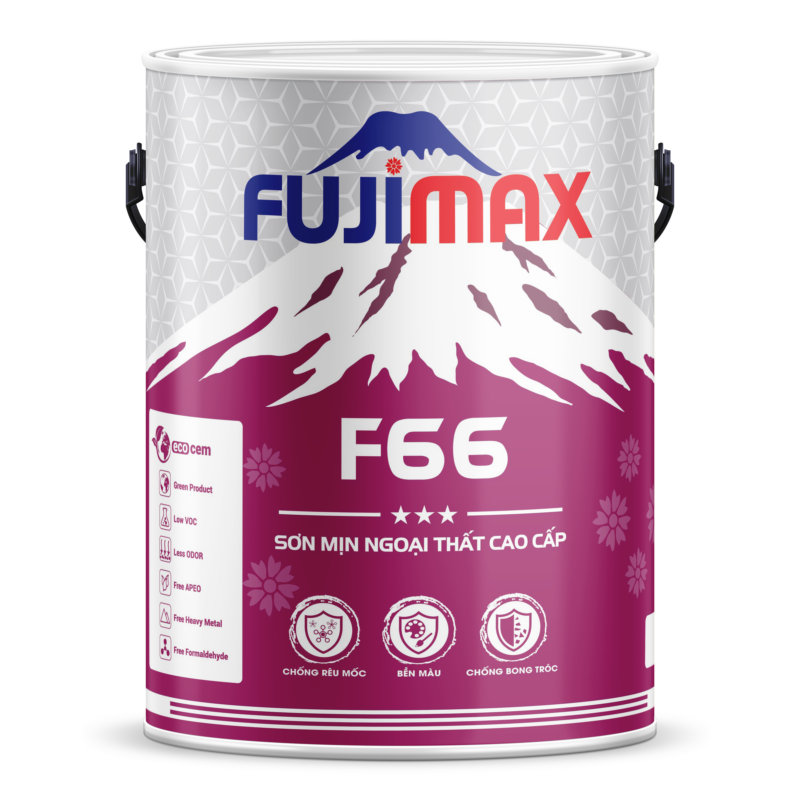Sơn mịn ngoại thất cao cấp F66 Lon 5L - Sơn Fujimax